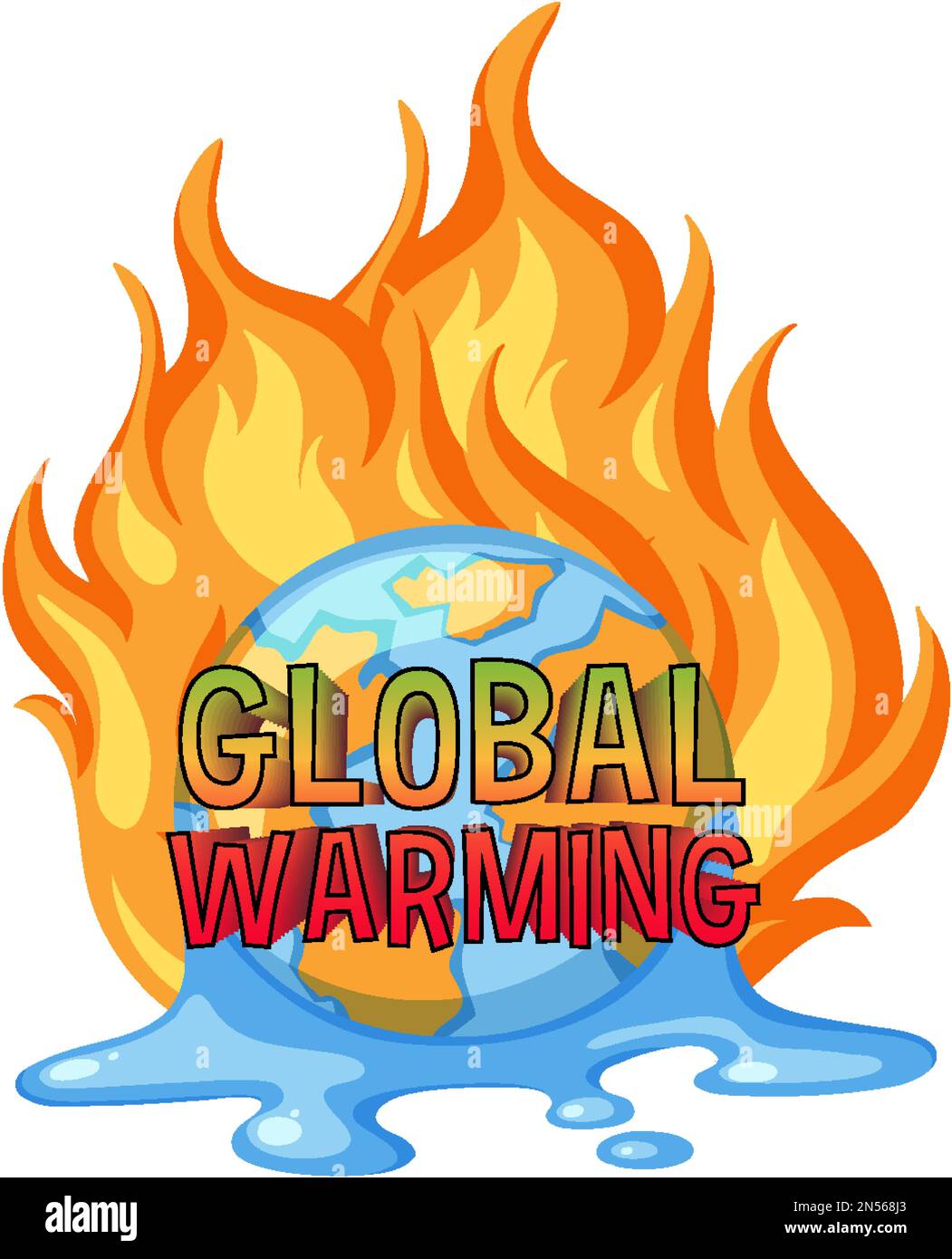 Global warming vector concept illustration Stock Vector Image & Art - Alamy