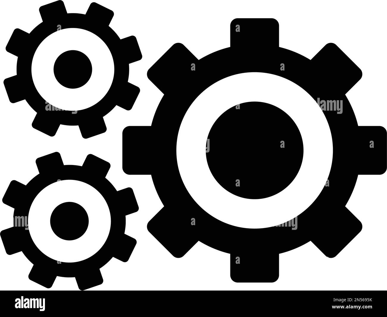 Operation Configuration Gear Icon Vector Eps File Perfect Use For