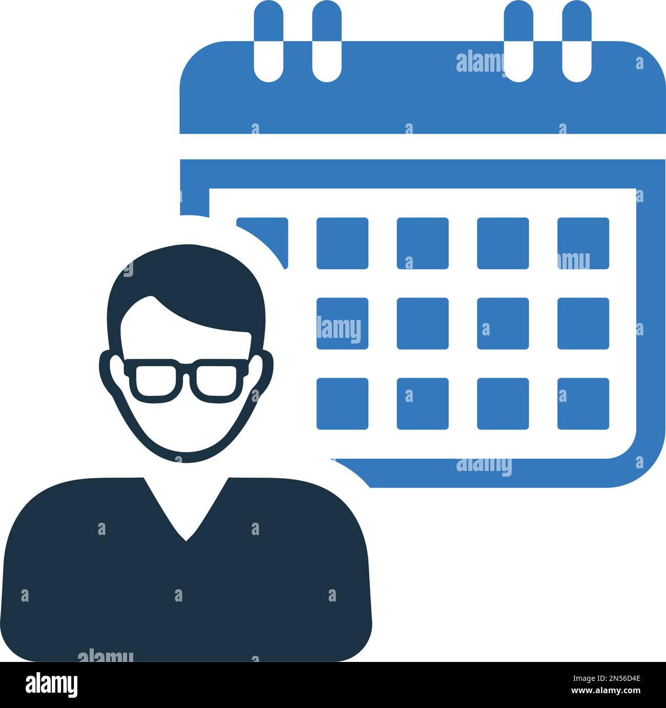 Personal, schedule, date icon - Simple editable vector EPS file Stock ...