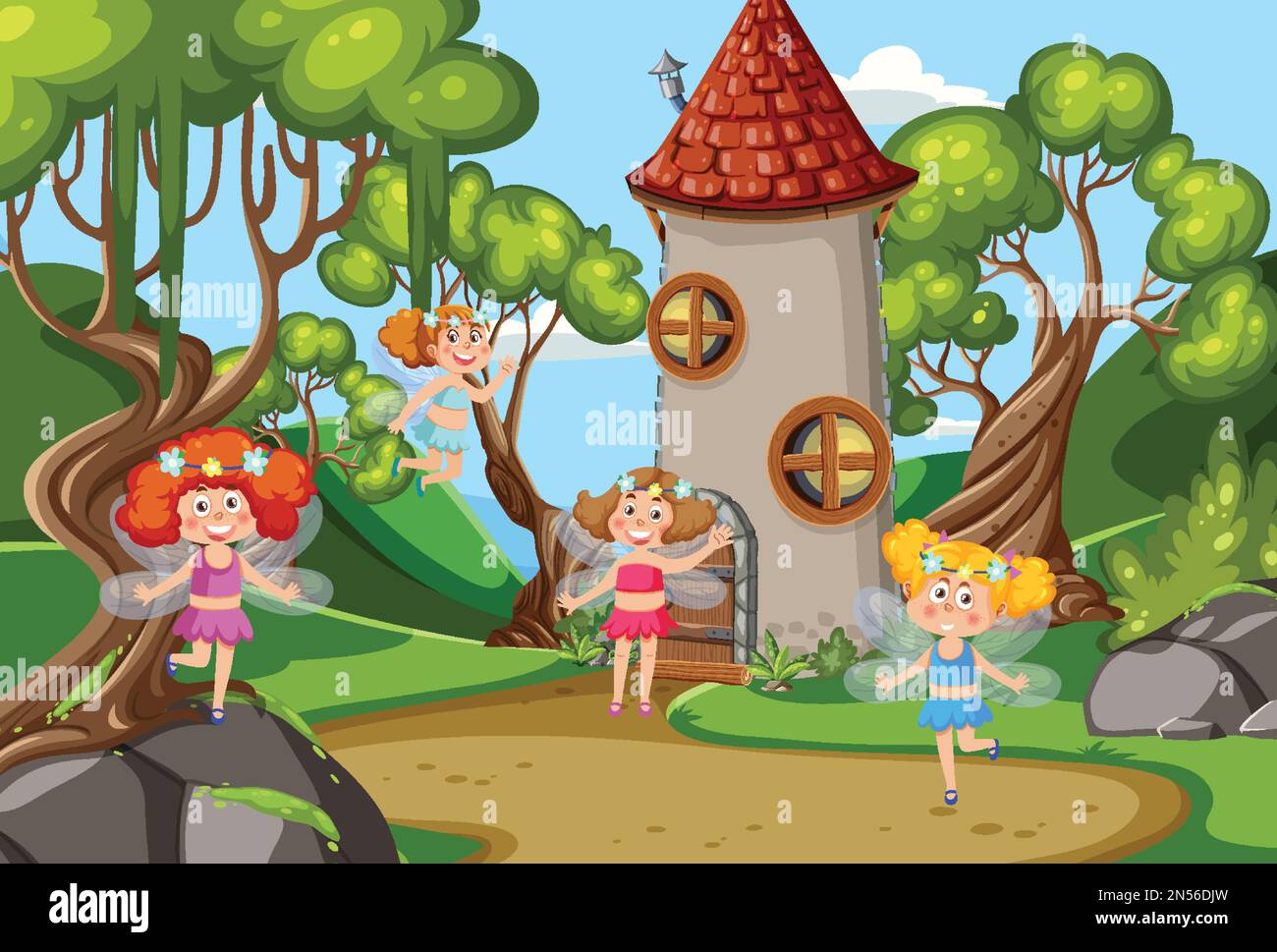 Enchanted home vector vectors hi-res stock photography and images - Alamy