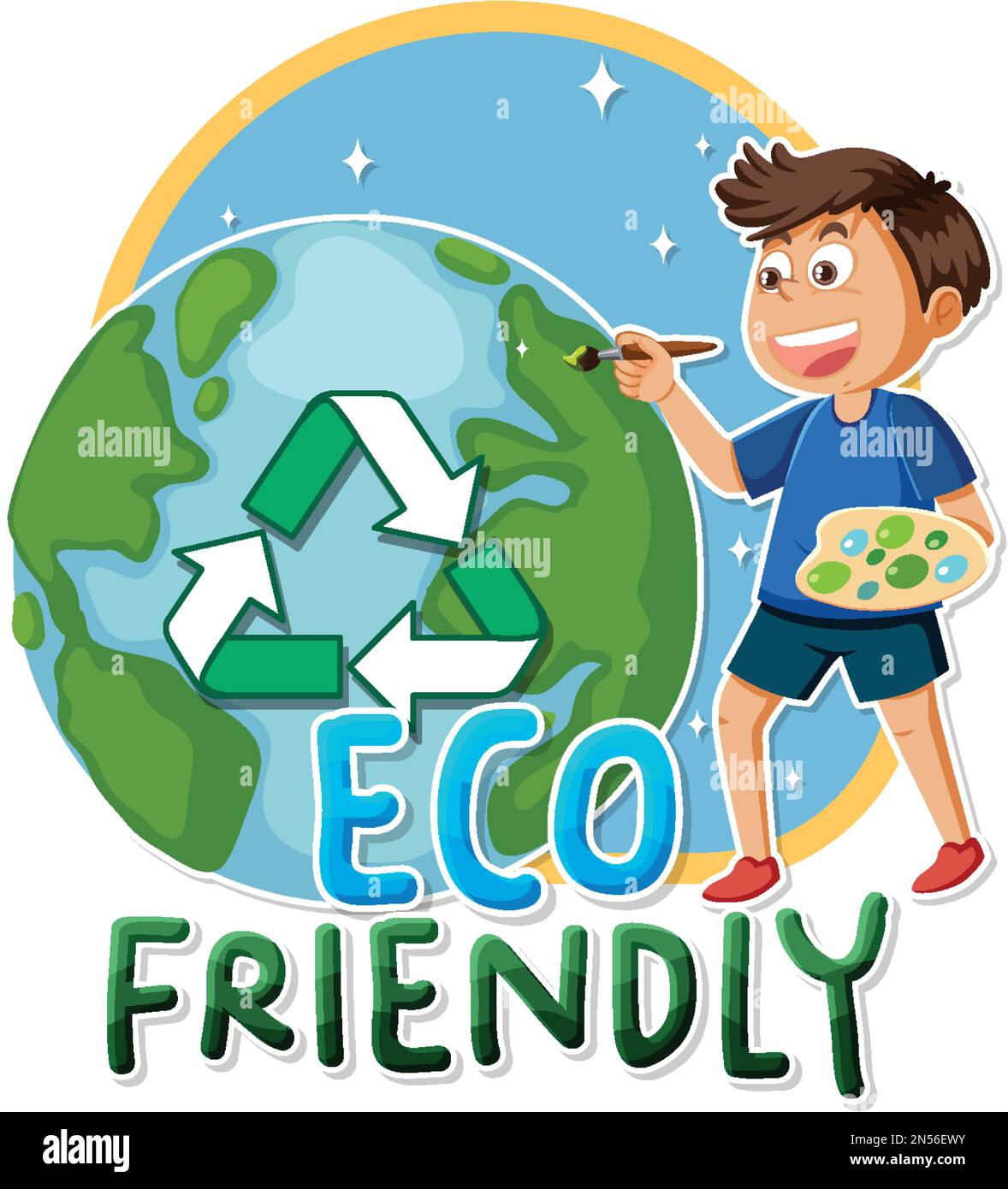 Friendly boy logo Stock Vector Images - Alamy