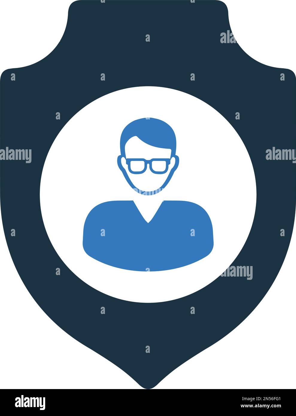 Personal, security icon - Simple editable vector EPS file Stock Vector ...