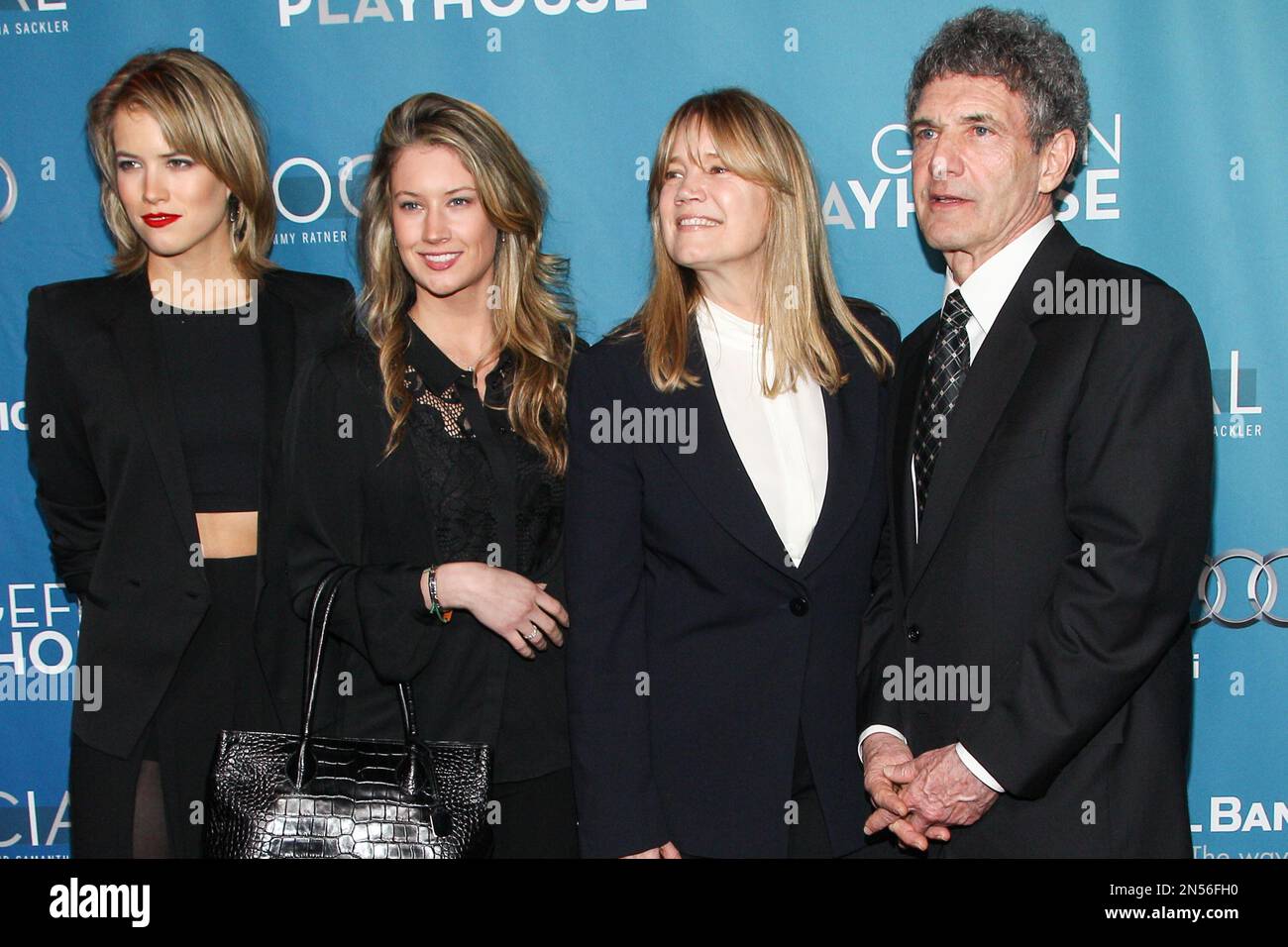 From left, Cody Horn, Cassidy Horn, Cindy Horn, and Alan Horn arrive at ...