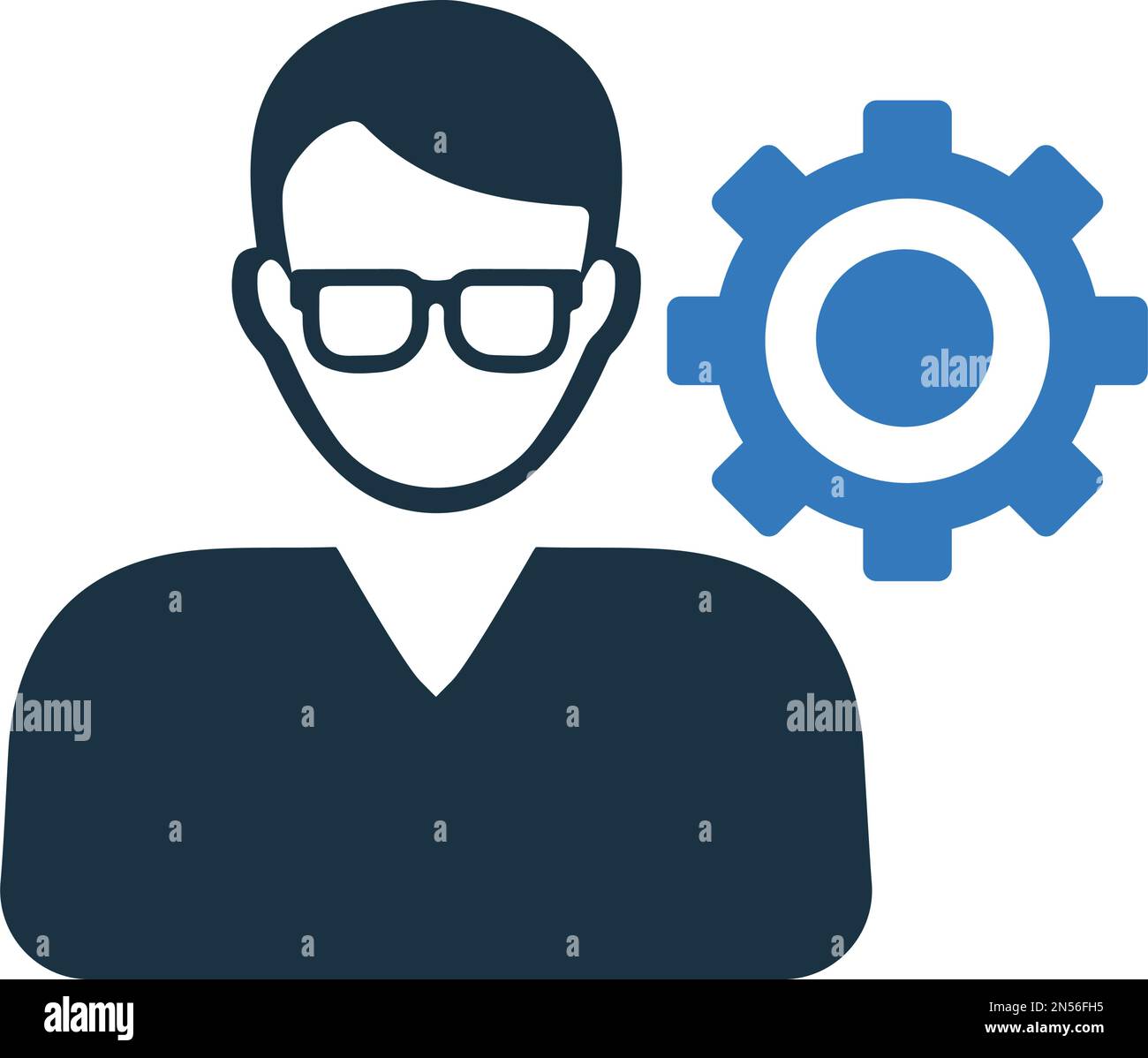 Personal, settings icon - Simple editable vector EPS file Stock Vector Image & Art - Alamy