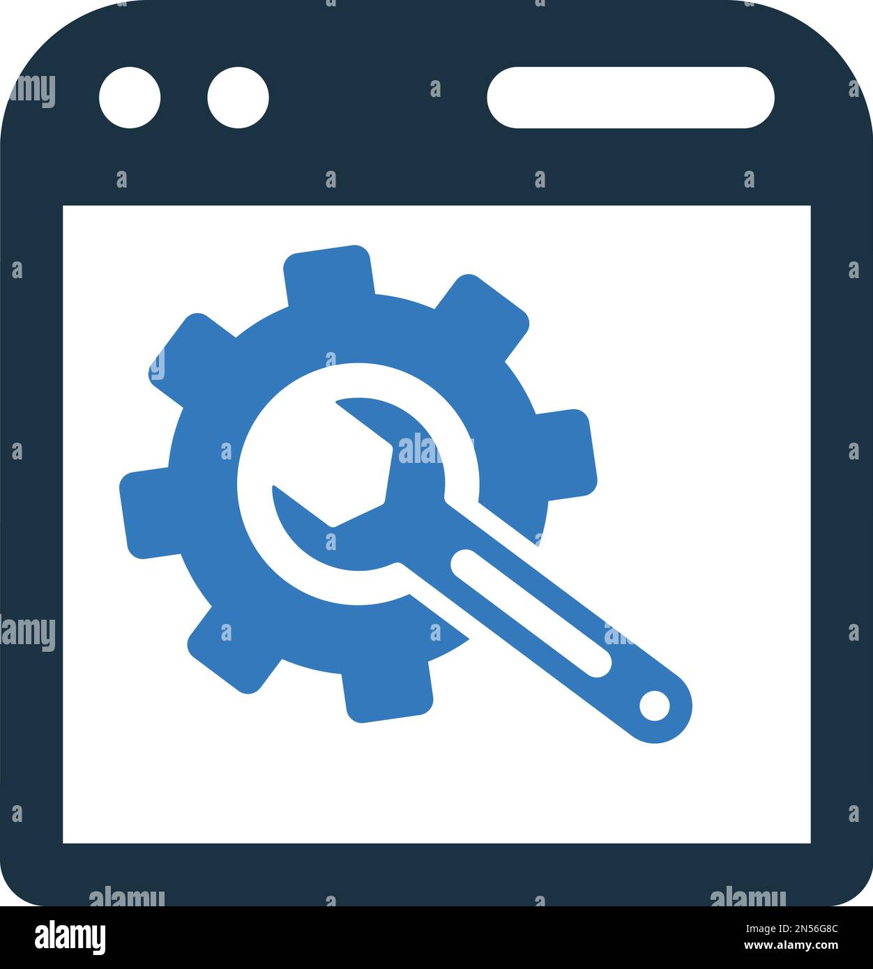 Website, configuration, setting icon is isolated on white background ... Website, configuration, setting icon is isolated on white background ...