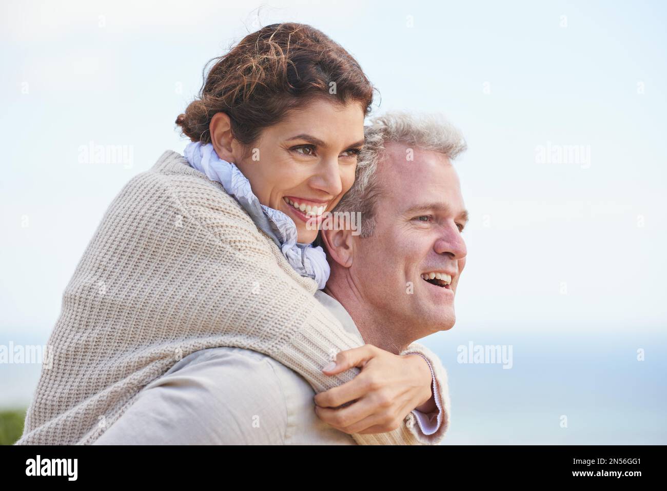 Happy and deeply in love. Portrait of a loving mature couple embracing ...