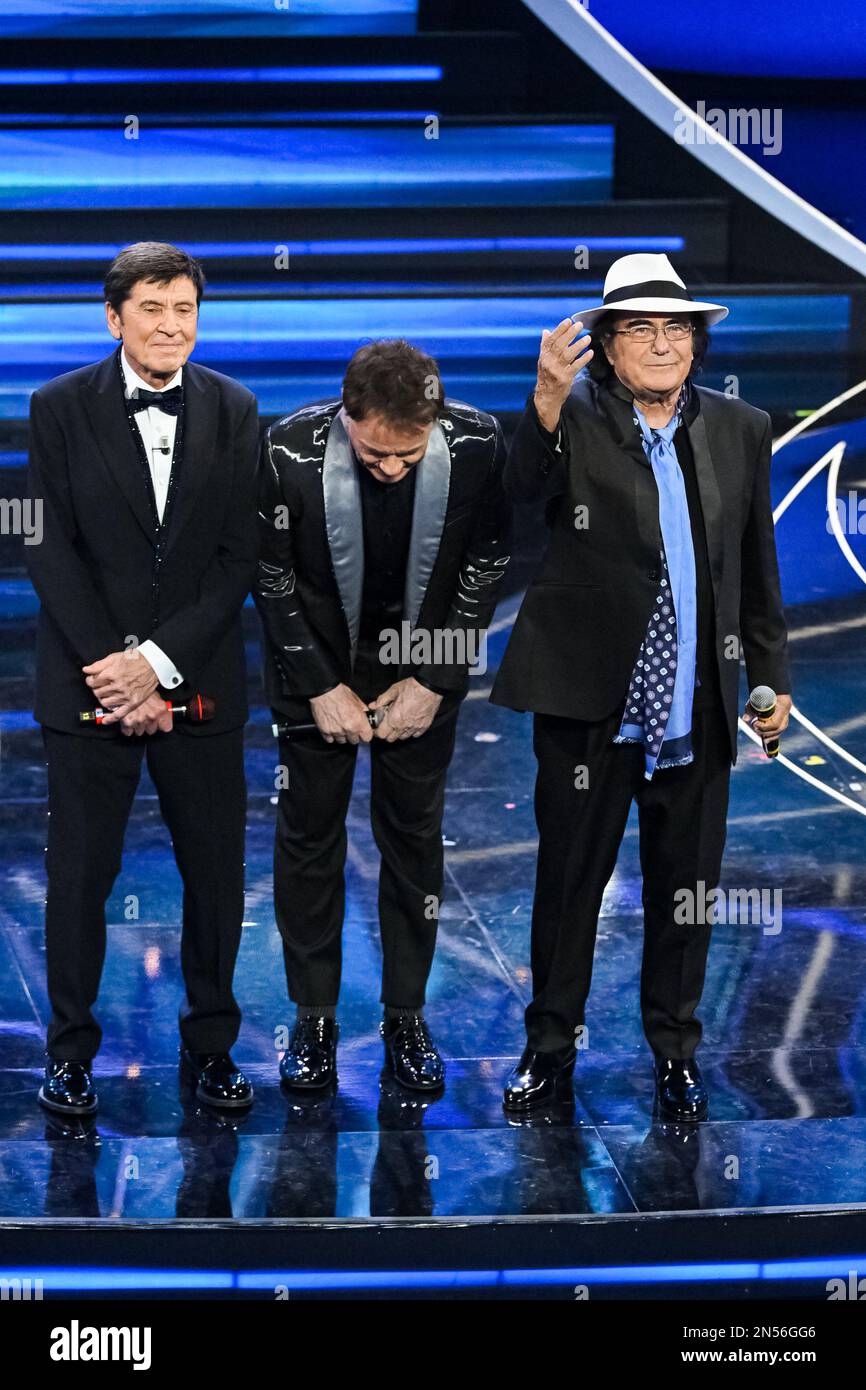 Gianni Morandi , Massimo Ranieri , Albano 73rd Edition of Sanremo ...