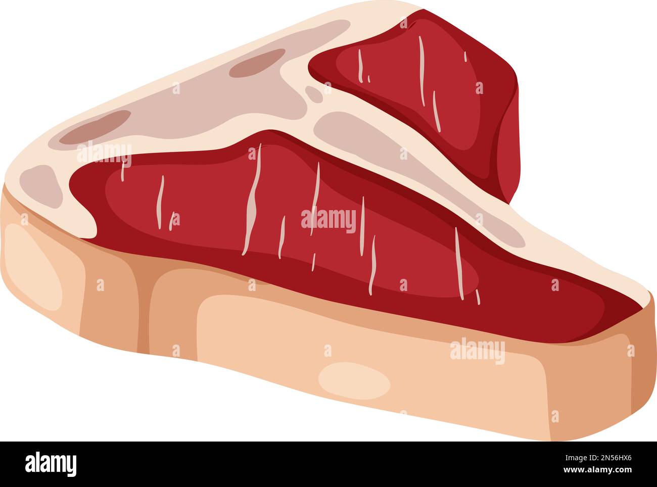 Fresh raw meat isolated illustration Stock Vector Image & Art - Alamy