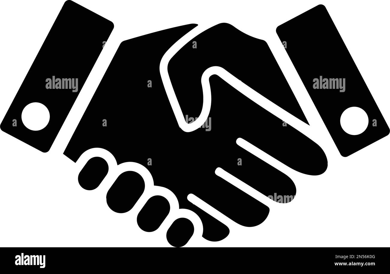 Partnership, handshake icon - Simple editable vector EPS file Stock ...