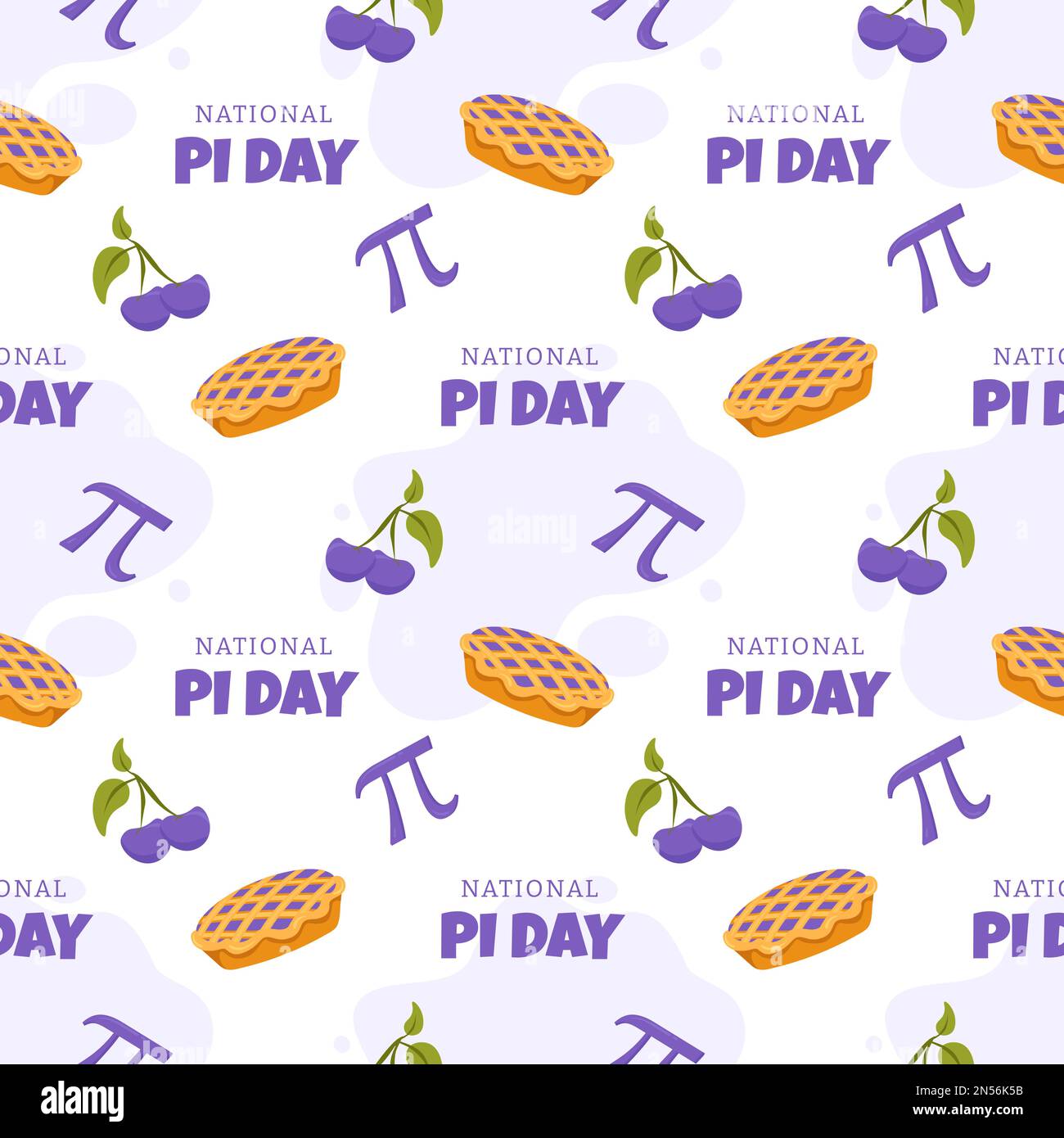 Pi Day Seamless Pattern Design with Mathematical Constants or Baked Pie ...
