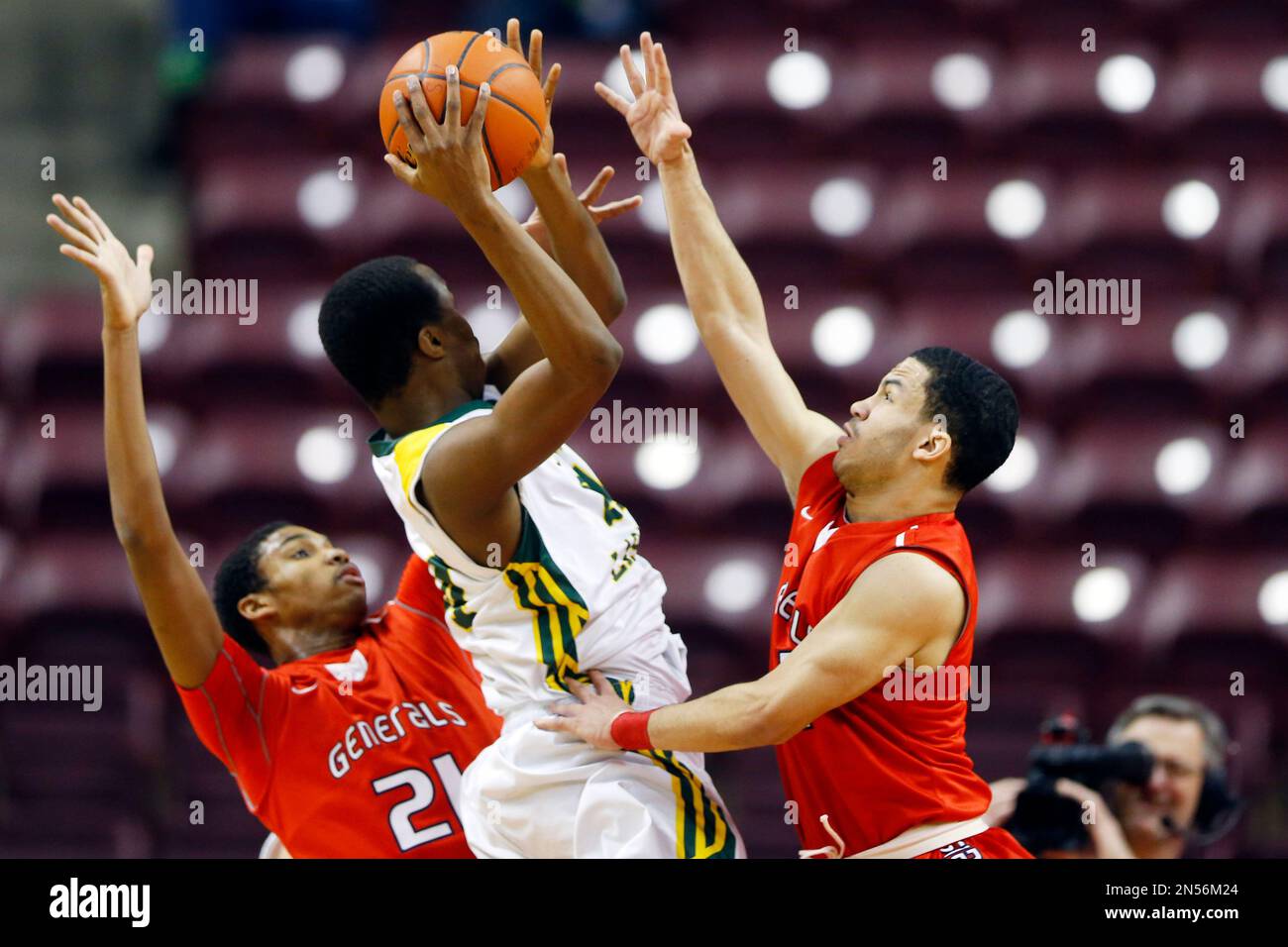 Constitution's Ahmad Gilbert, left, and Floyd Preito defend against ...