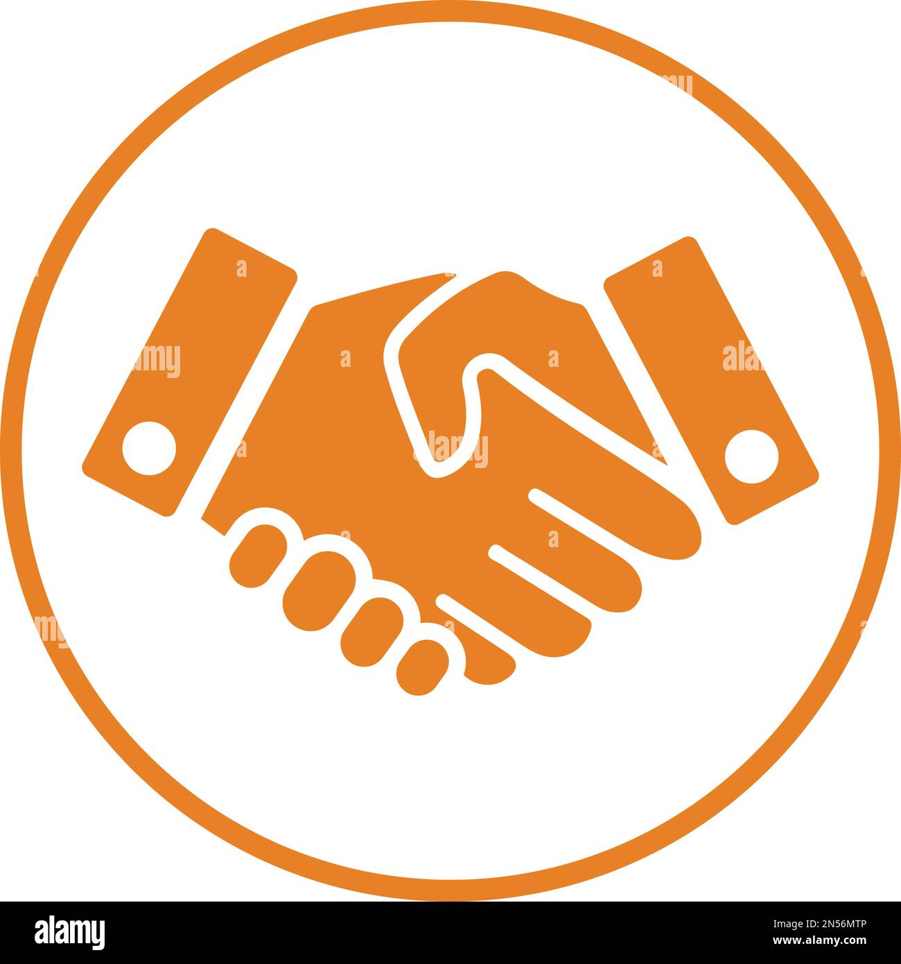 Partnership, handshake icon - Simple editable vector EPS file Stock ...