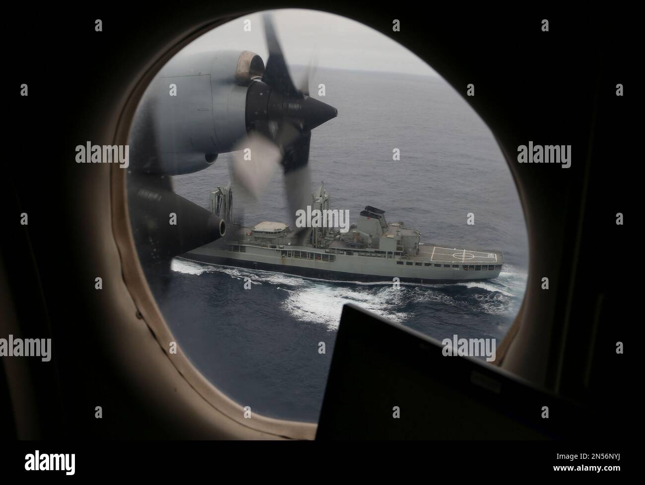Australian Navy's HMAS Success, seen from the widow of a Royal ...