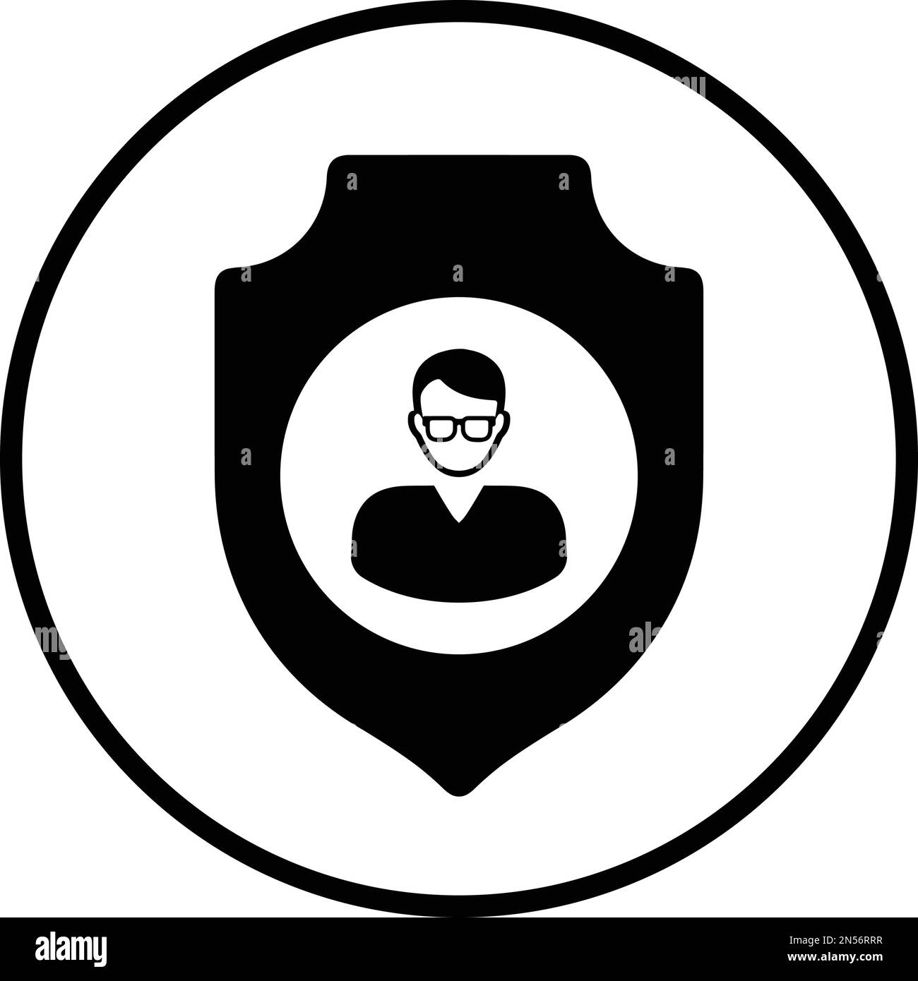 Personal, security icon - Simple editable vector EPS file Stock Vector ...