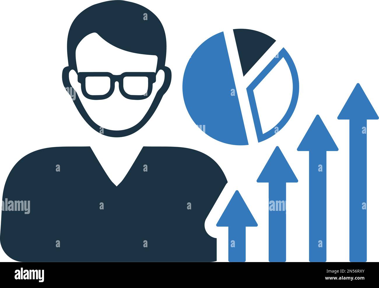 Personal, statistics, analysis icon - Simple editable vector EPS file ...