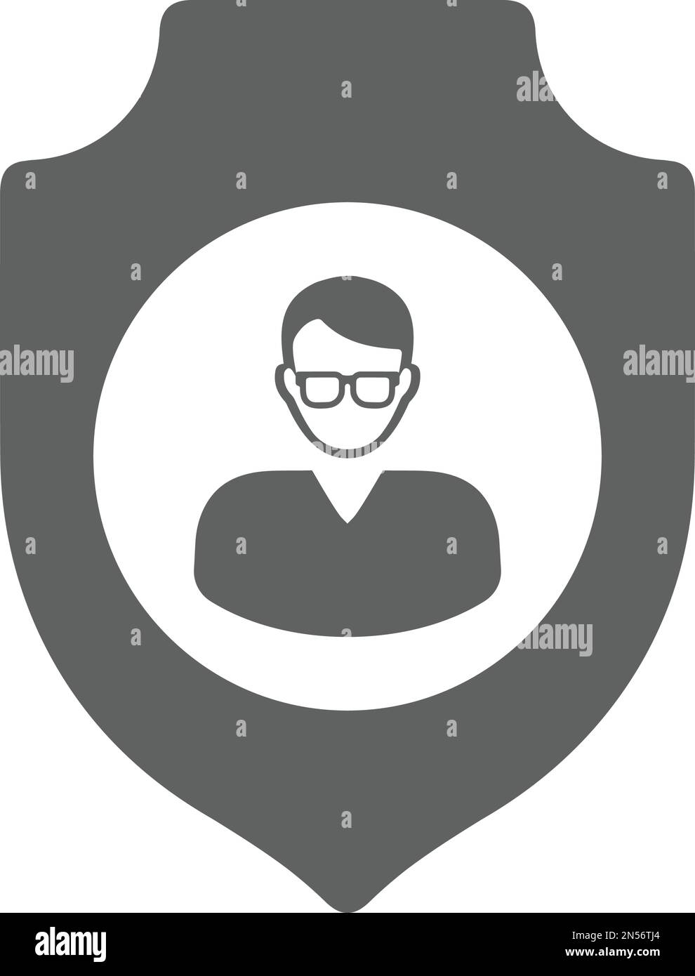 Personal, security icon - Simple editable vector EPS file Stock Vector ...