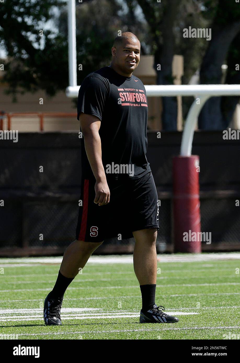 Stanford guard David Yankey attends pro day for NFL football ...