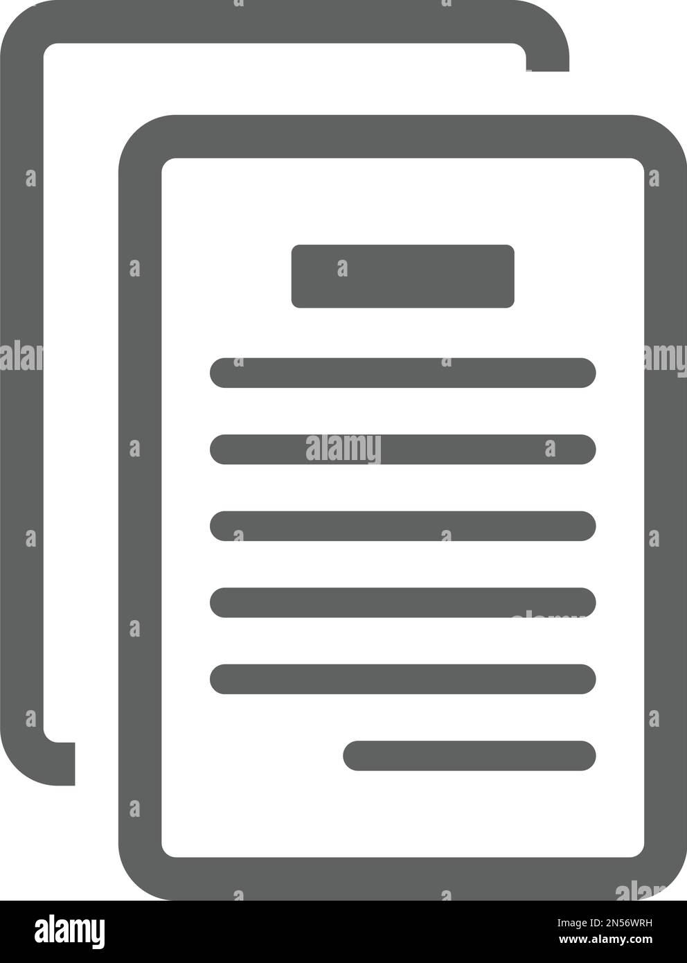 Papers Content Sheets Icon Simple Editable Vector Eps File Stock Vector Image And Art Alamy