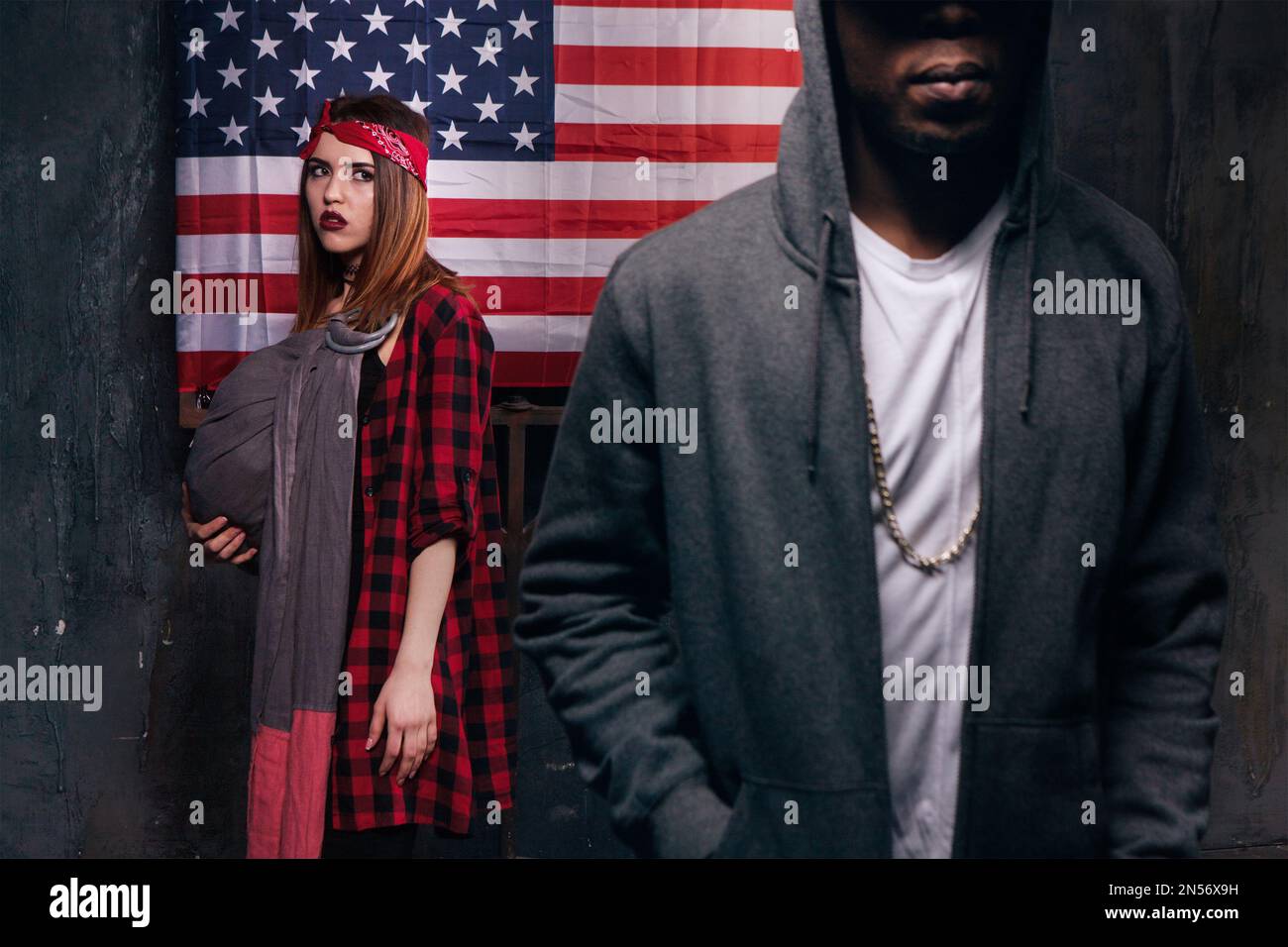 Black girl depression america hi-res stock photography and images - Alamy