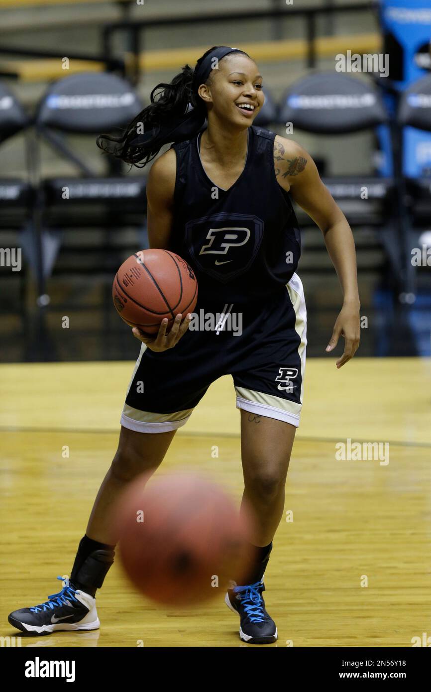 Purdue guard Dee Dee Williams during practice at the women's NCAA ...