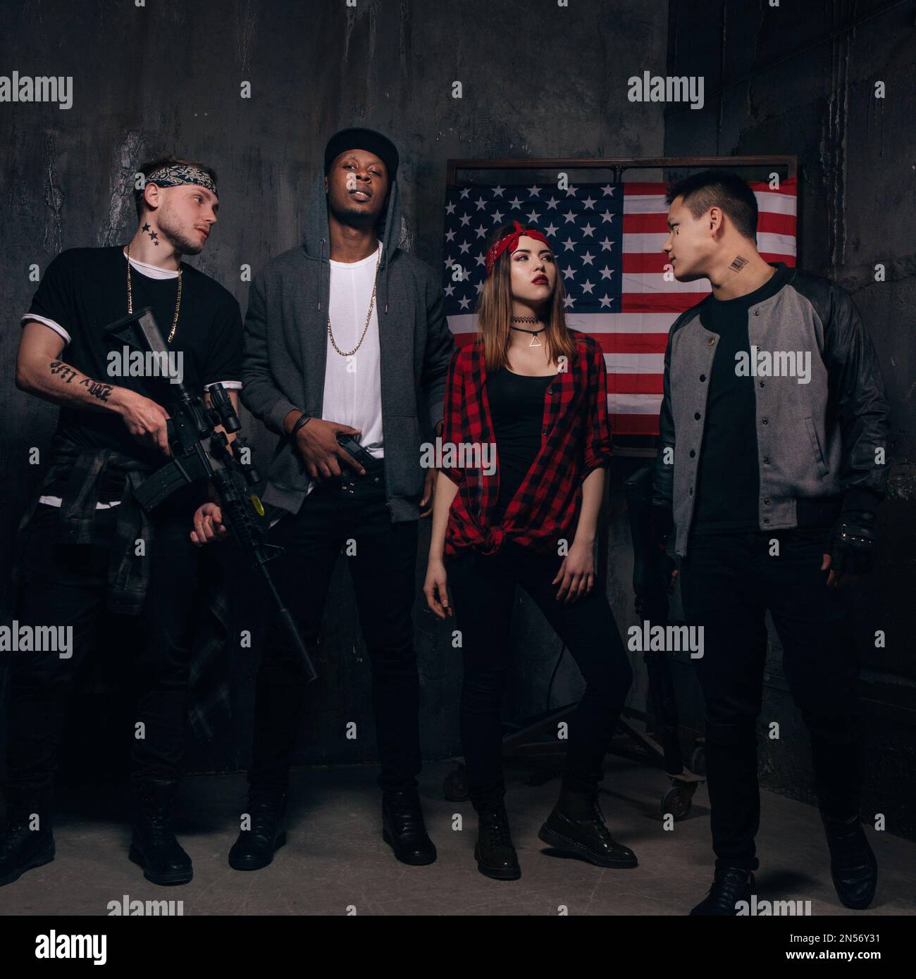 Usa black ghetto hi-res stock photography and images - Alamy