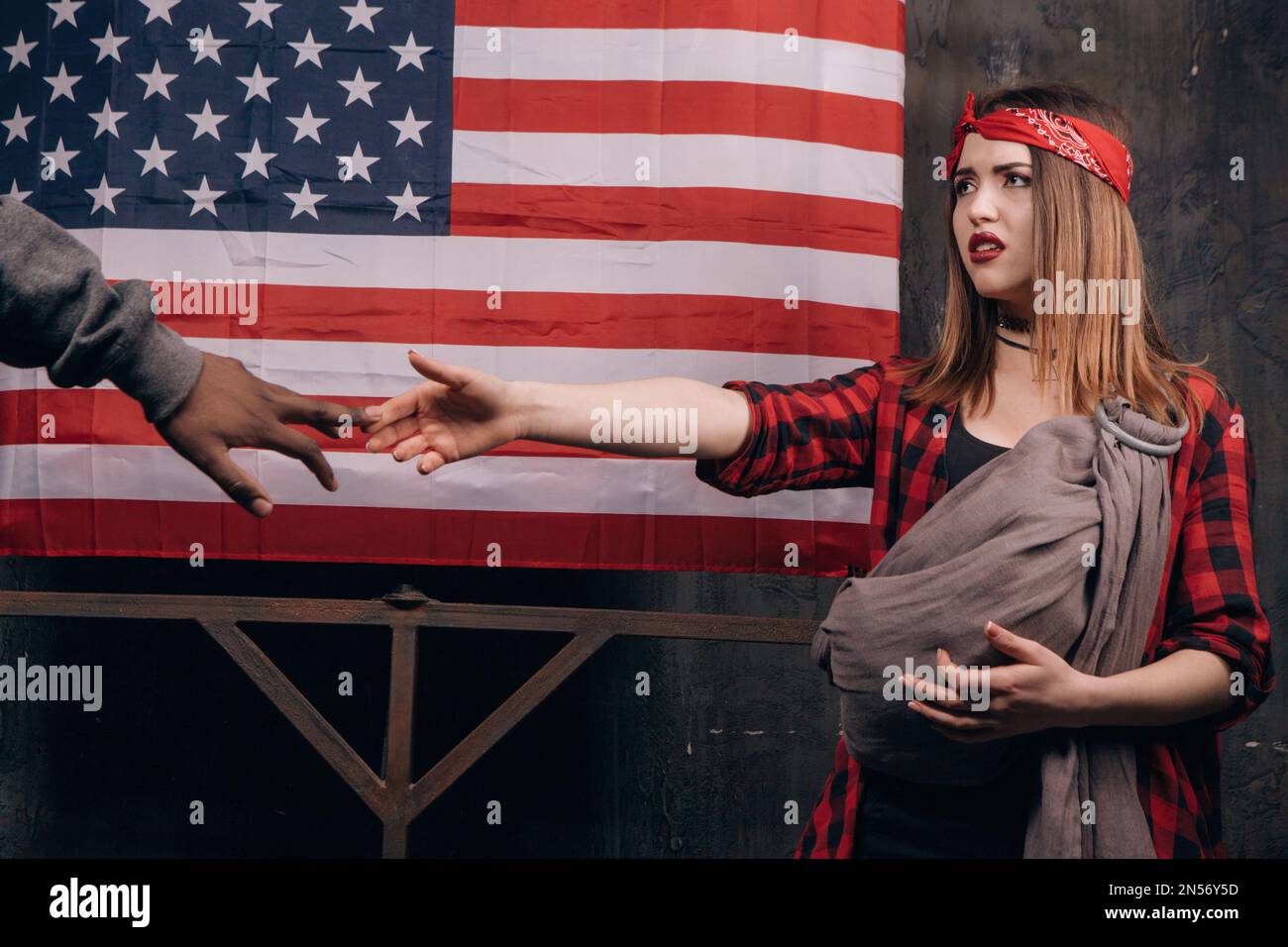 Child without a father. Break of family relations Stock Photo - Alamy