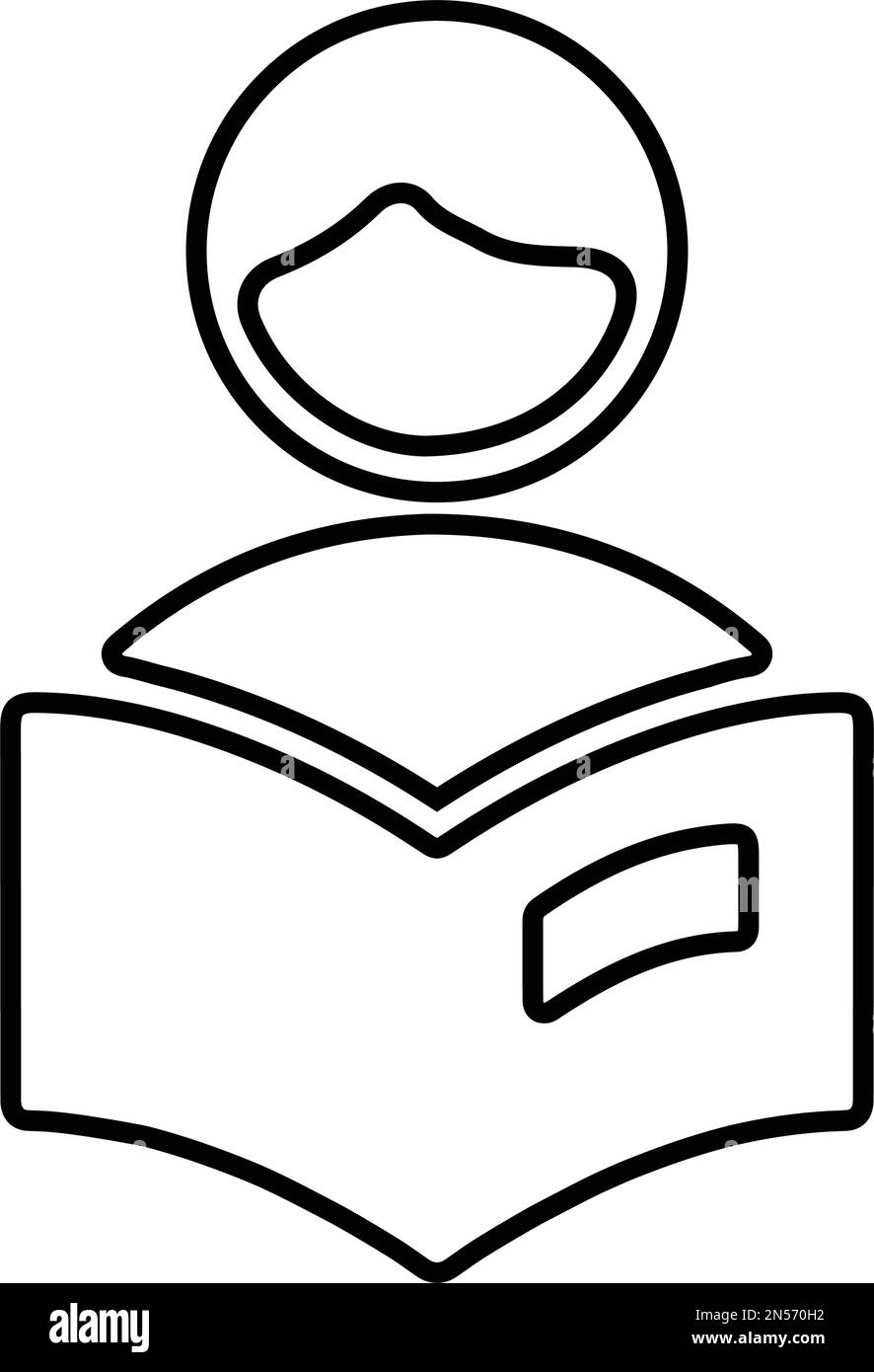 book, student, learning icon - Vector EPS file. Perfect use for print ...