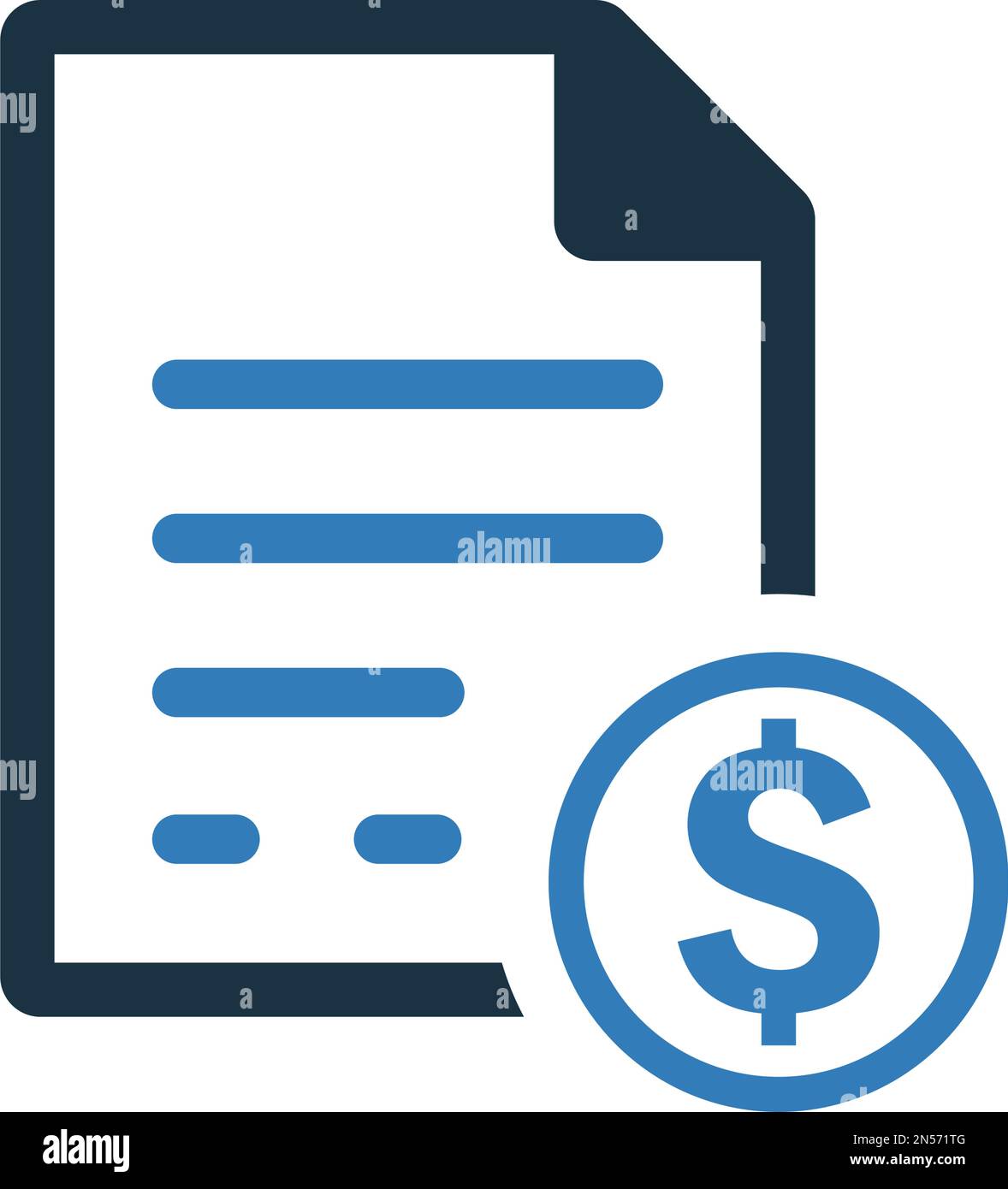 Promissory, note, document icon. Use for commercial purposes, print media, web or any type of ...