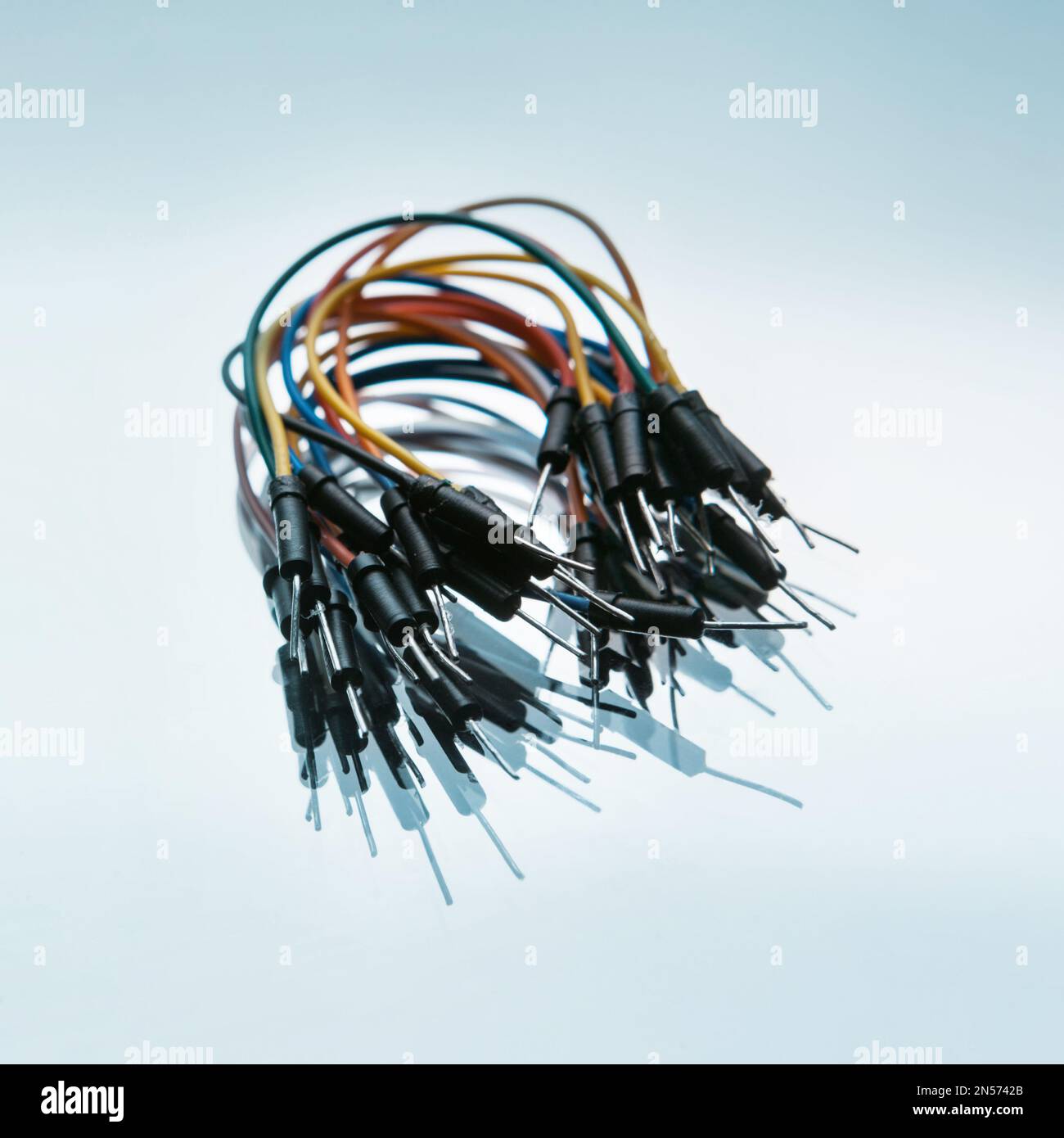 jump wires cables kit microelectronics Stock Photo - Alamy