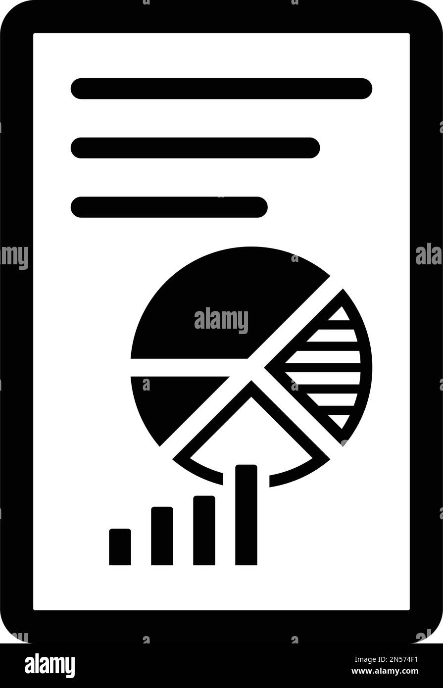 Report, analysis icon - Vector EPS file. Perfect use for print media, web, stock images ...