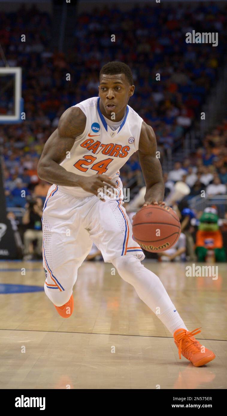 Florida forward Casey Prather (24) dribbles the ball against Albany in ...