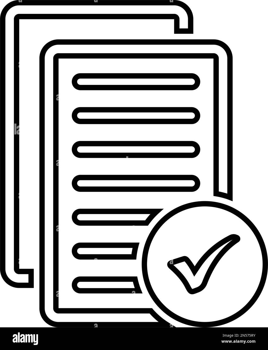 Proofreading, sheet icon - Vector EPS file. Perfect use for print media ...