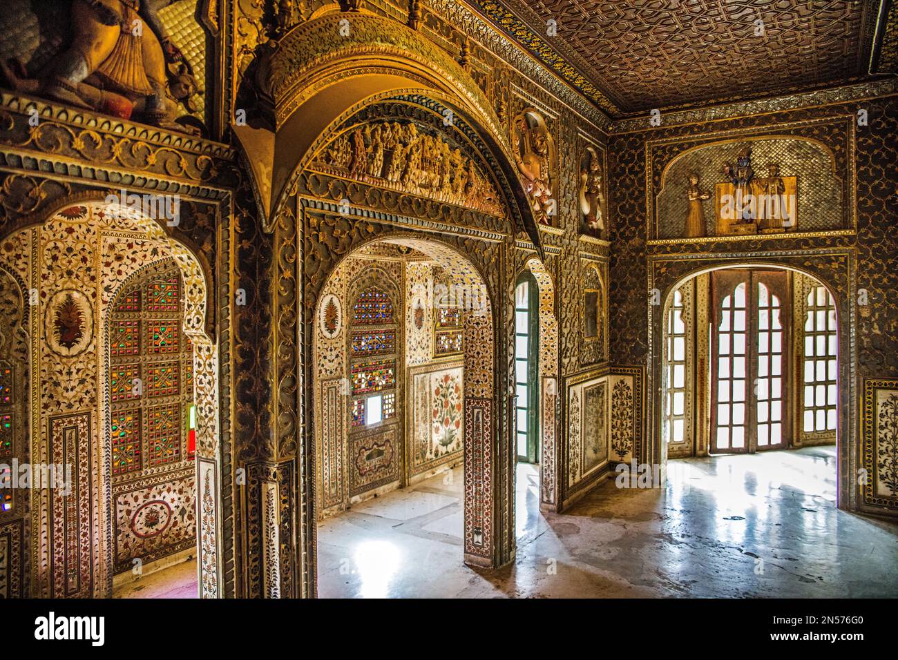 Phool Mahal, magnificent rooms, Junagarh Fort, Bikaner, Bikaner ...