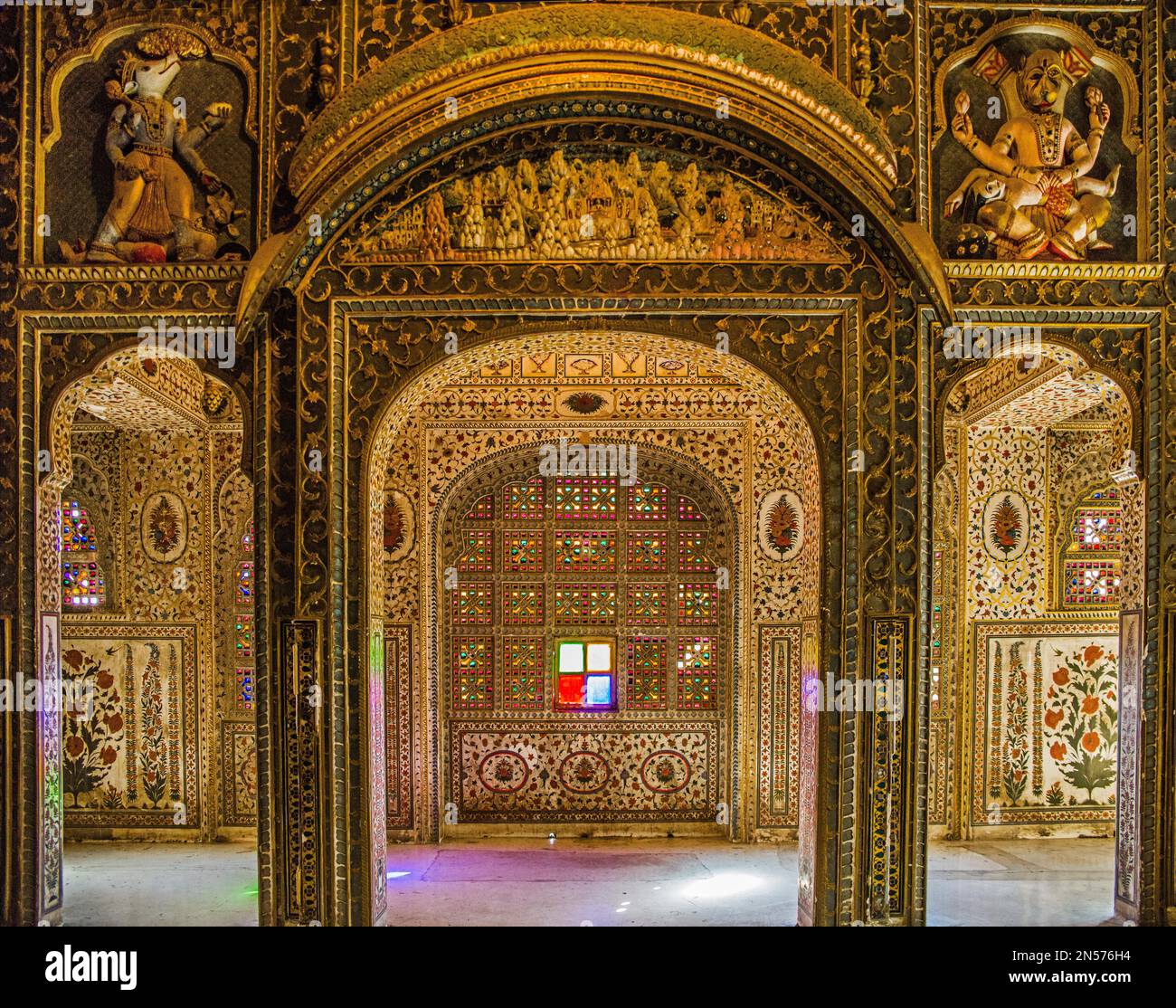 Phool Mahal, magnificent rooms, Junagarh Fort, Bikaner, Bikaner ...