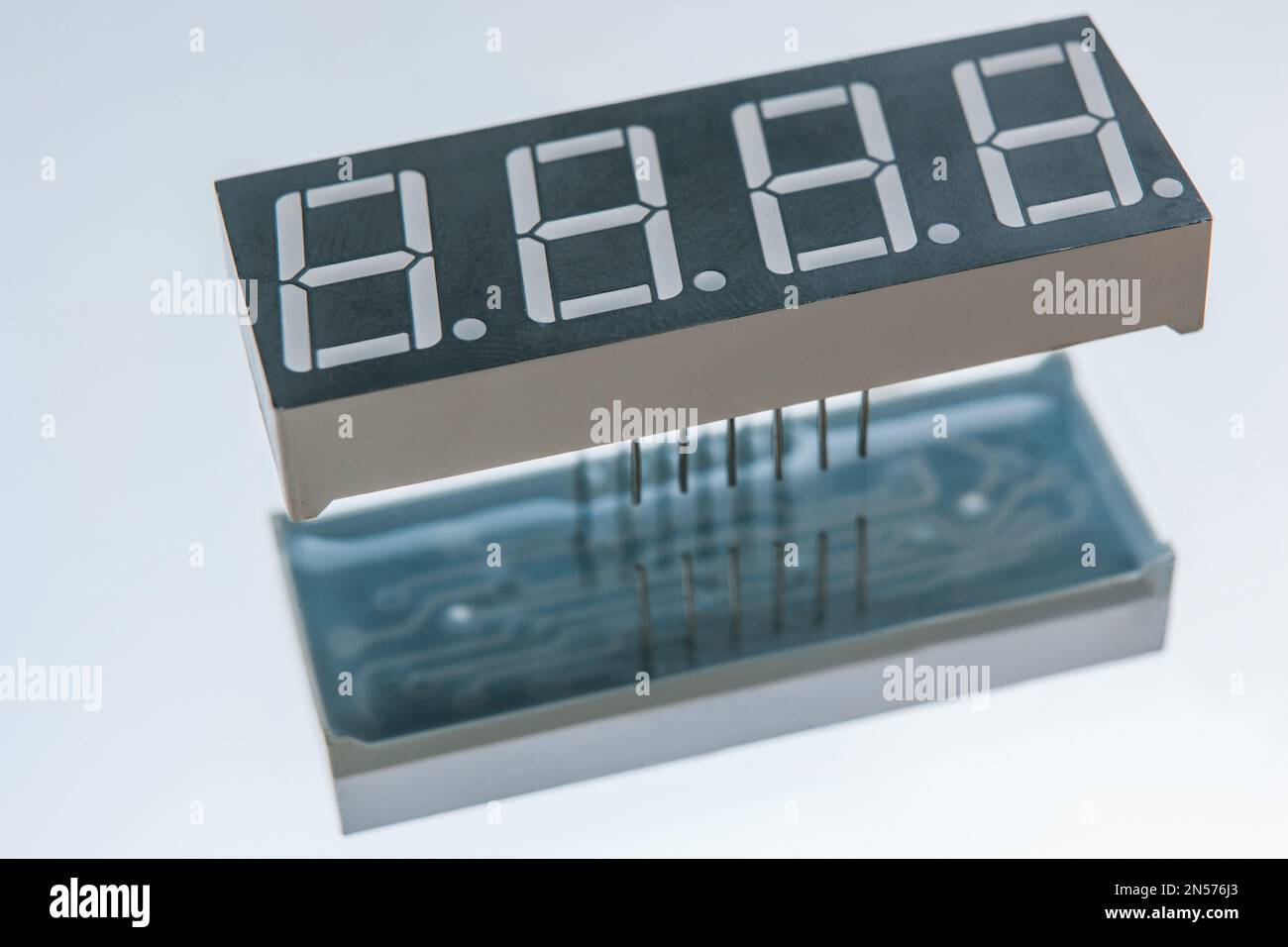 electronic clock display chip component Stock Photo - Alamy