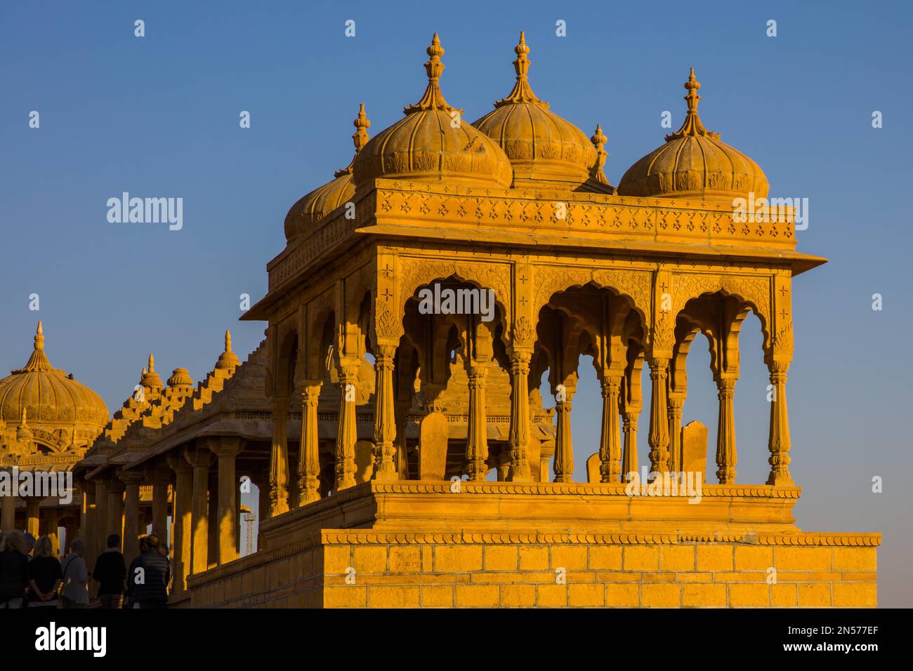 Cremation and burial site, Jaisalmer, an exotic city in the Thar Desert ...