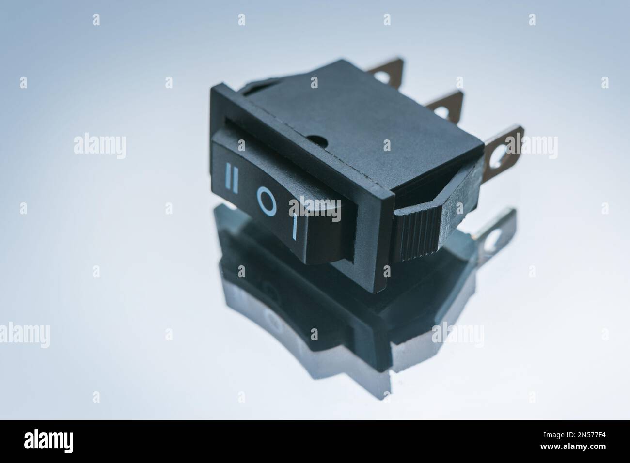 switch button single key light operation Stock Photo - Alamy