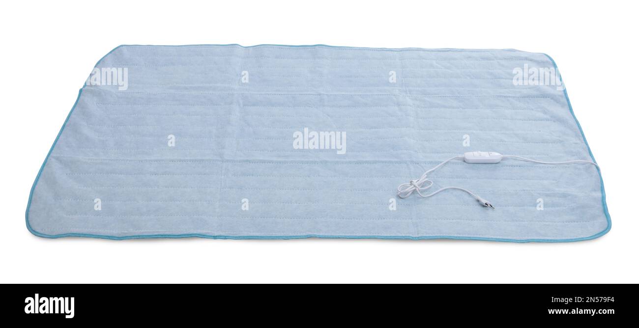 Modern electric heating pad isolated on white Stock Photo - Alamy