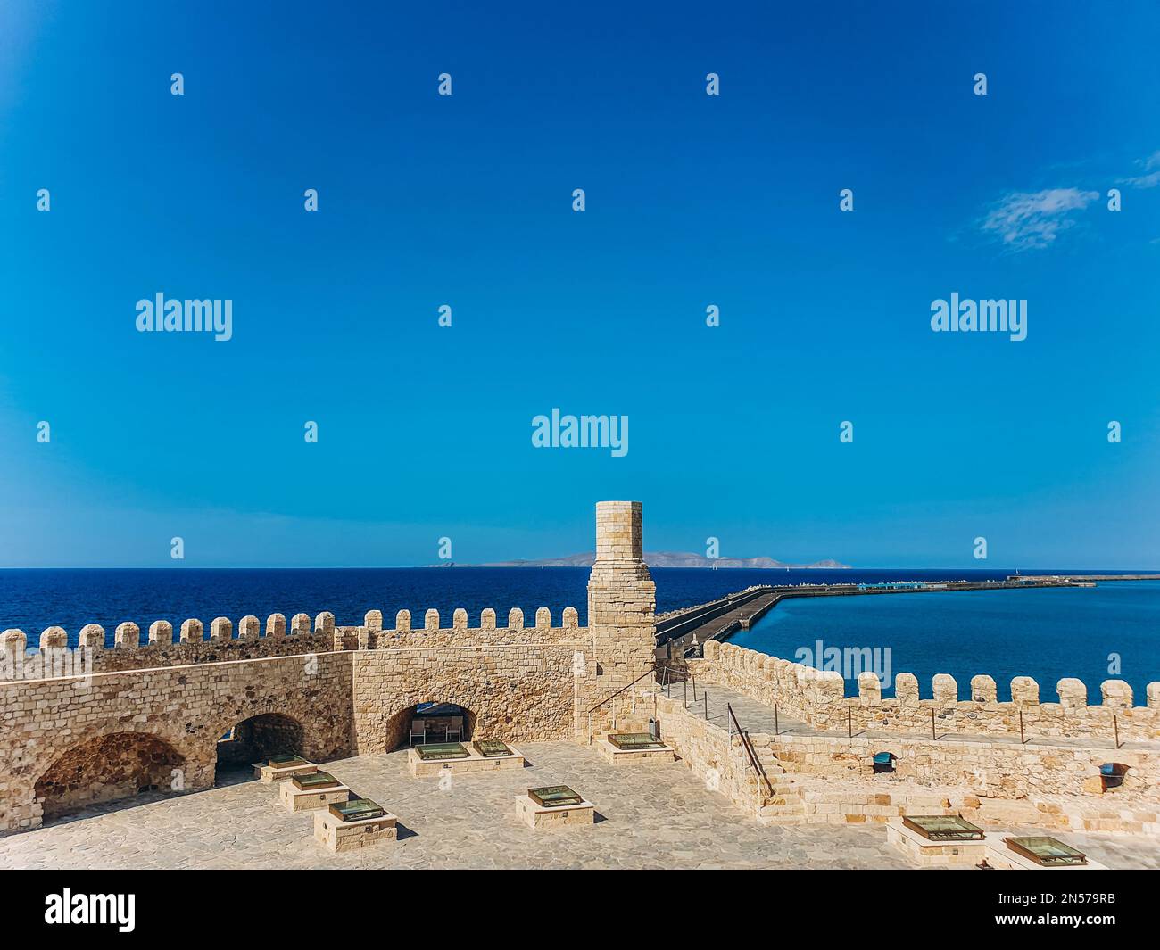 Stunning view from the top of Rocca a Marre fortress in Heraklion ...