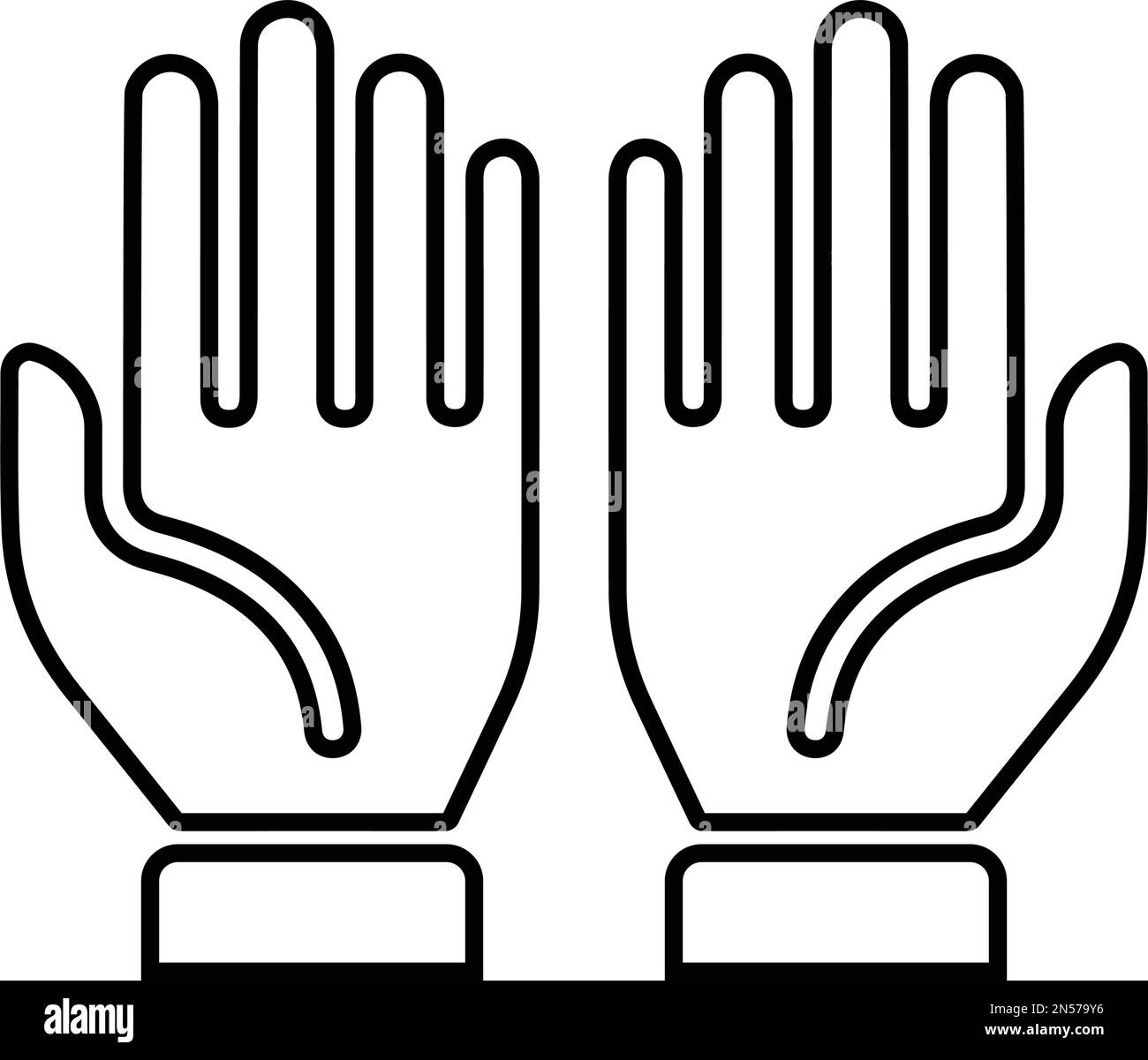 Raise, hand, gesture icon - Vector EPS file. Perfect use for print ...