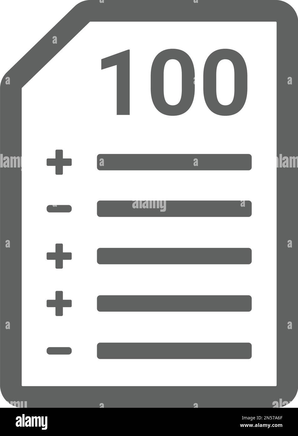 Result, grade, report icon - Vector EPS file. Perfect use for print ...