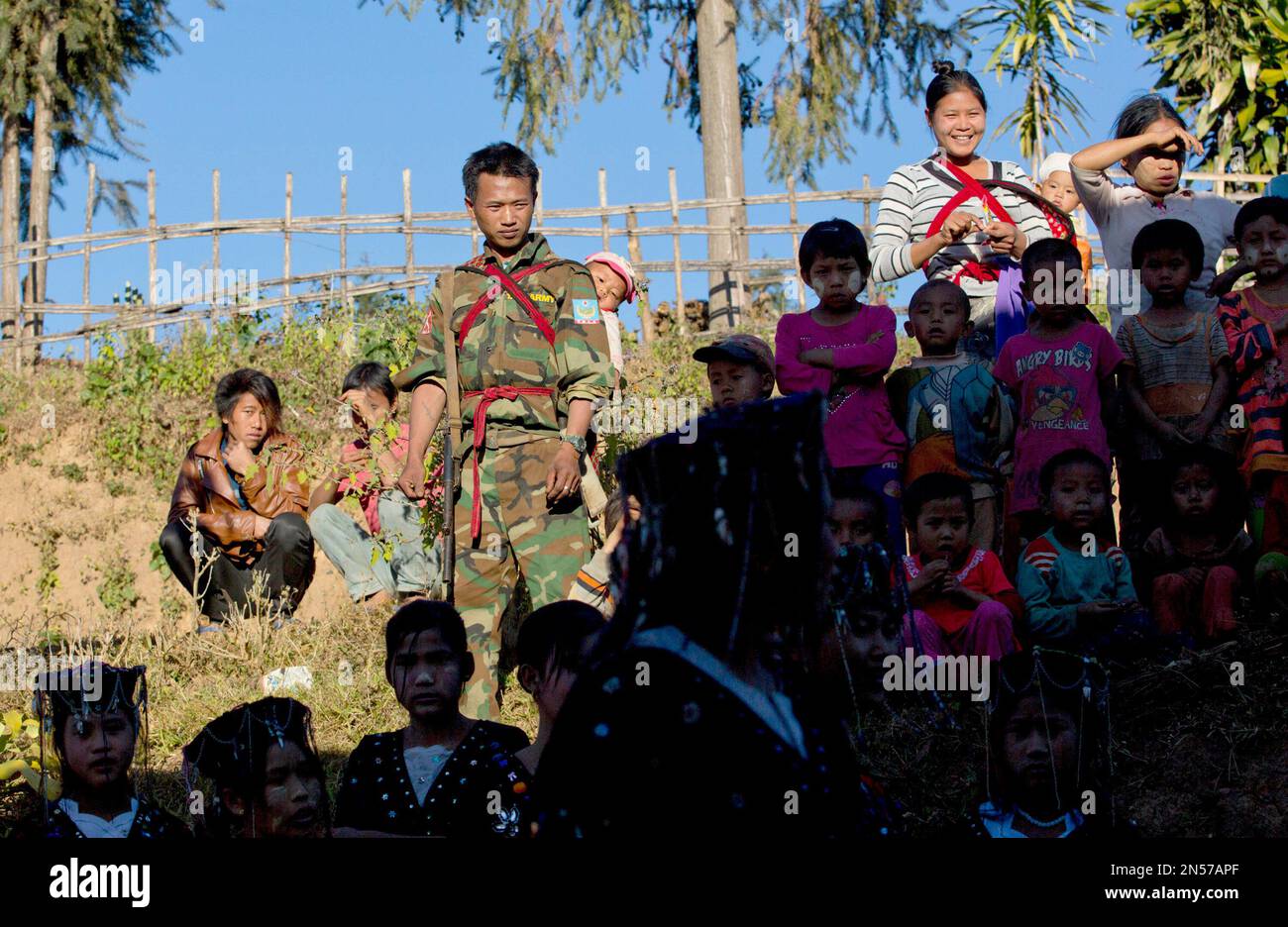 In this Jan. 30, 2014 photo, an officer of the Taang National ...