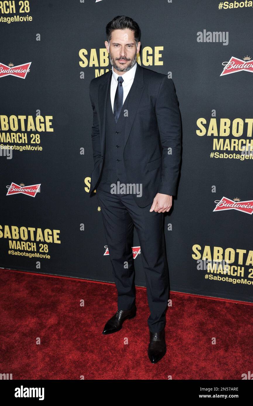 Joe Manganiello arrives at the LA Premiere of "Sabotage" on Wednesday ...