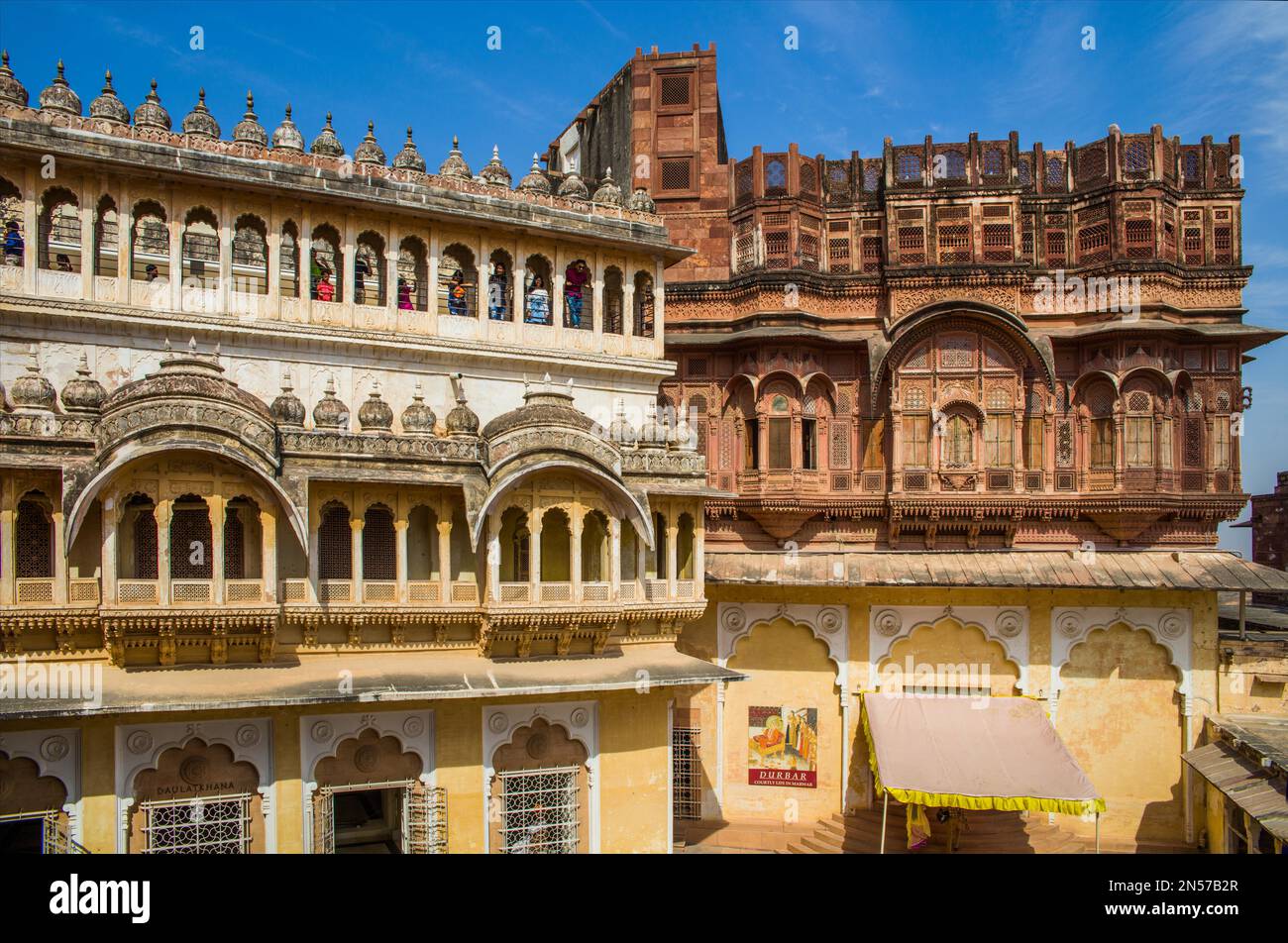 Majestic Meherangarh Fort, Court with Coronation Seat, Jodpur, Jodpur ...