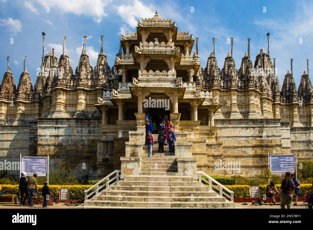 Temple staircase, Ranakpur temple complex, most important testimony to ...