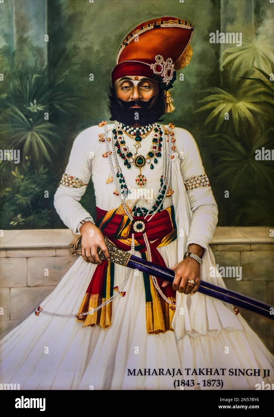 Picture of Maharaja Takhat singh, majestic Meherangarh Fort, Jodpur ...
