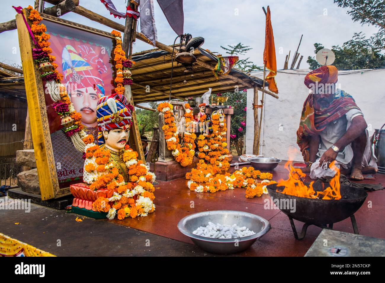 Bullet Baba motorbike temple, a unique specimen that probably only ...