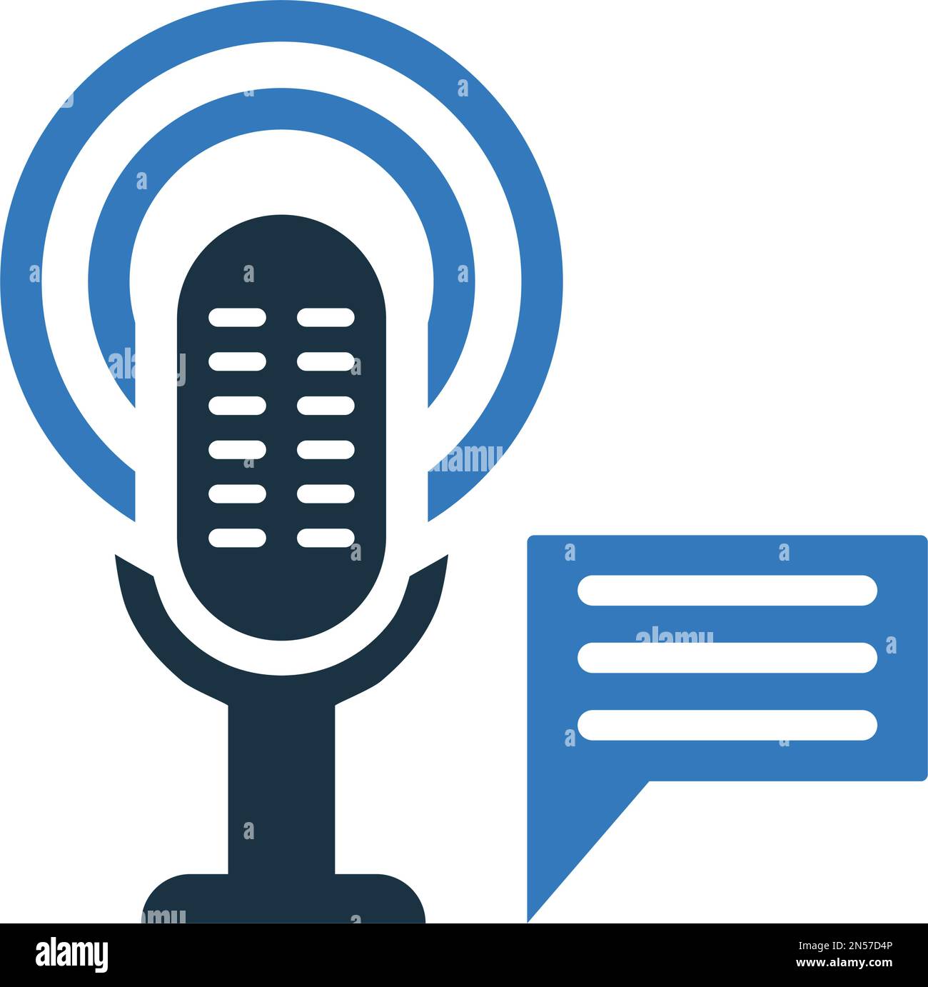 Radio, ad, mic icon - Vector EPS file. Perfect use for print media, web ...