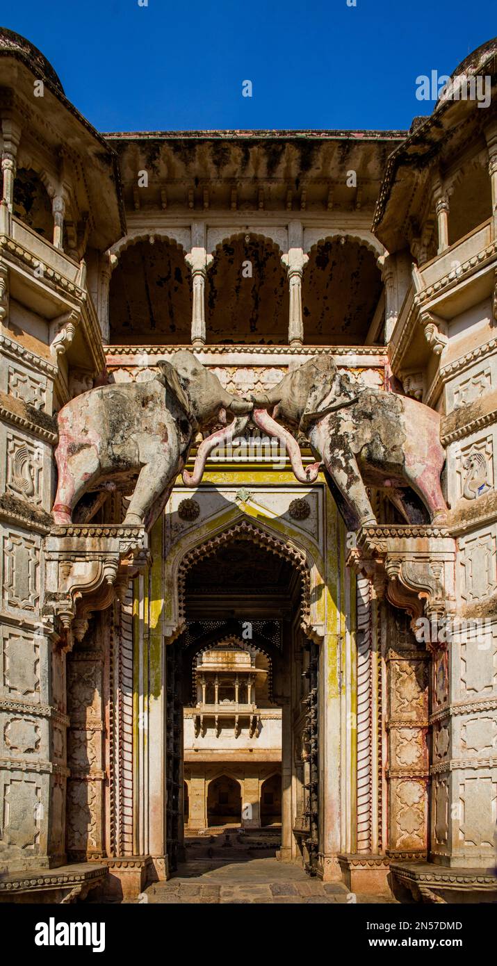 Hathi Pole at the entrance to Taragarh Fort, Bundi, Bundi, Rajasthan ...