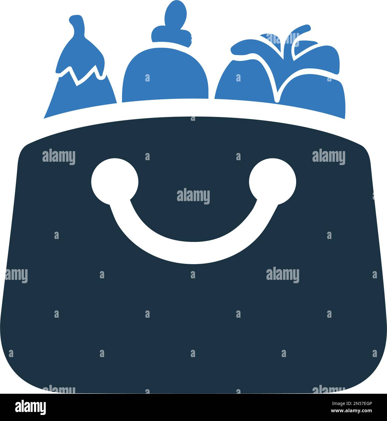 Shop, bag, grocery icon - Simple editable vector EPS file Stock Vector ...